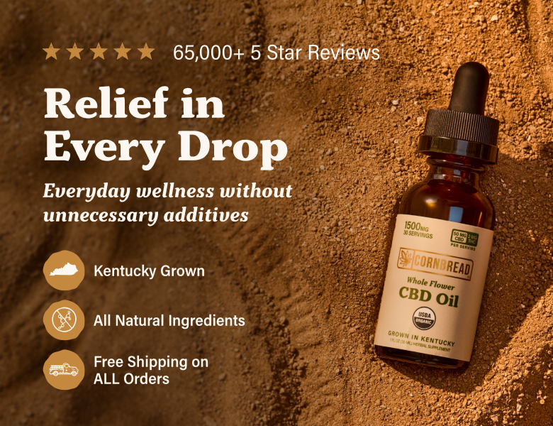 Full Spectrum CBD Oil - CBD Oil with THC - Cornbread Hemp®