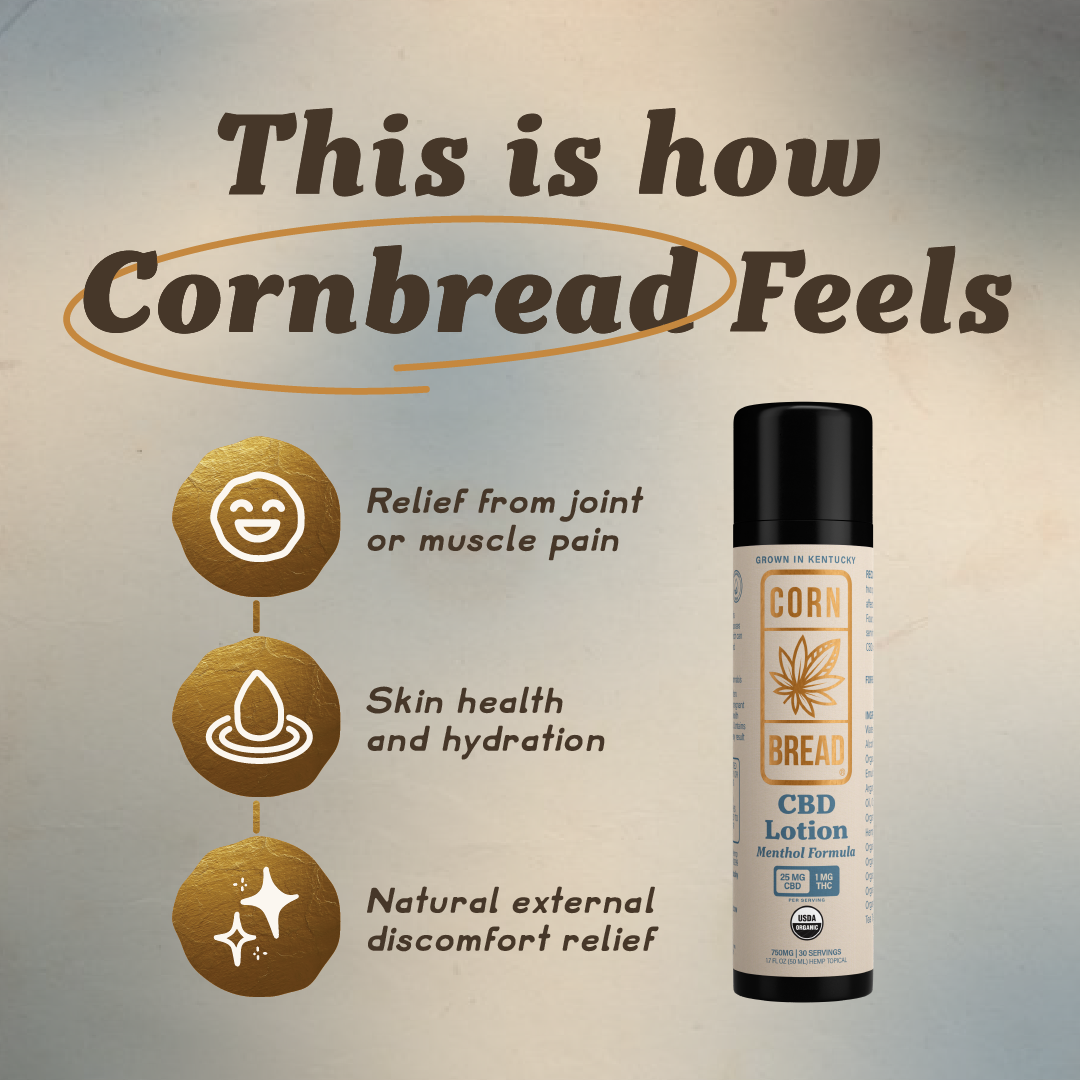 CBD Menthol Lotion - CBD Lotion For Sale - Cornbread Hemp®