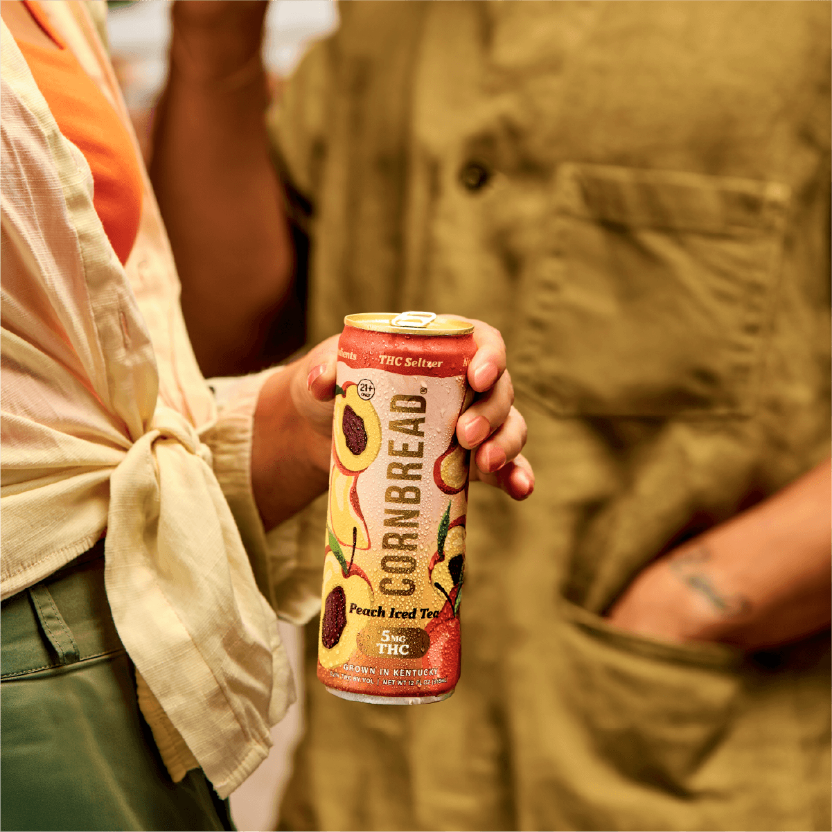 Peach Iced Tea THC Seltzer – Cornbread Hemp®