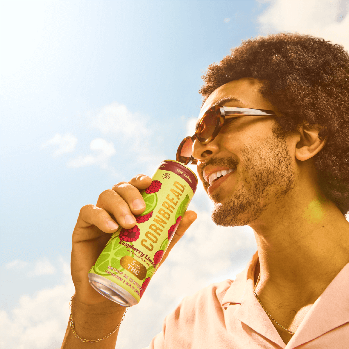 Raspberry Limeade THC Seltzer, 5mg – Cornbread Hemp®